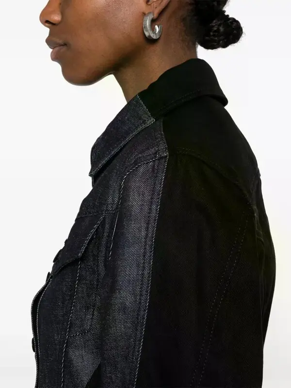 MUGLER Colour-block Denim Jacket