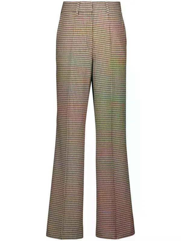 PAULA Houndstooth Flared Trousers