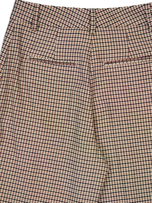 PAULA Houndstooth Flared Trousers