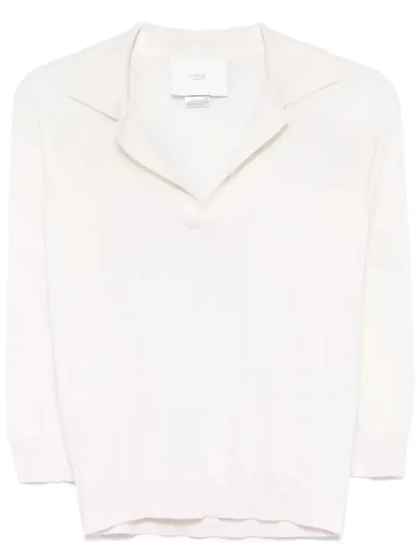 VANISÈ Fine-ribbed T-shirt - Neutrals
