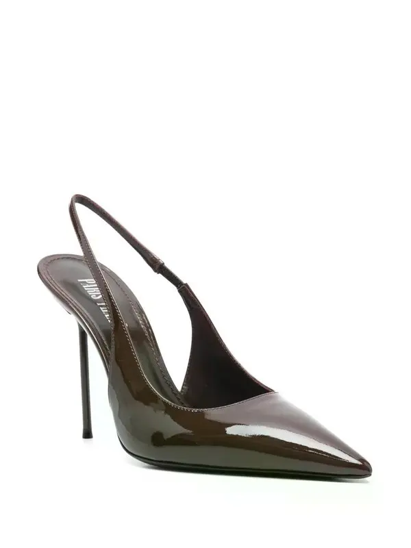 Paris Texas Lidia Slingback Pumps - Brown