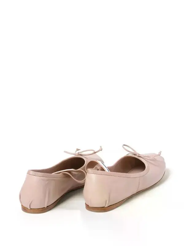 Miu Miu Leather Ballerina Shoes - Pink