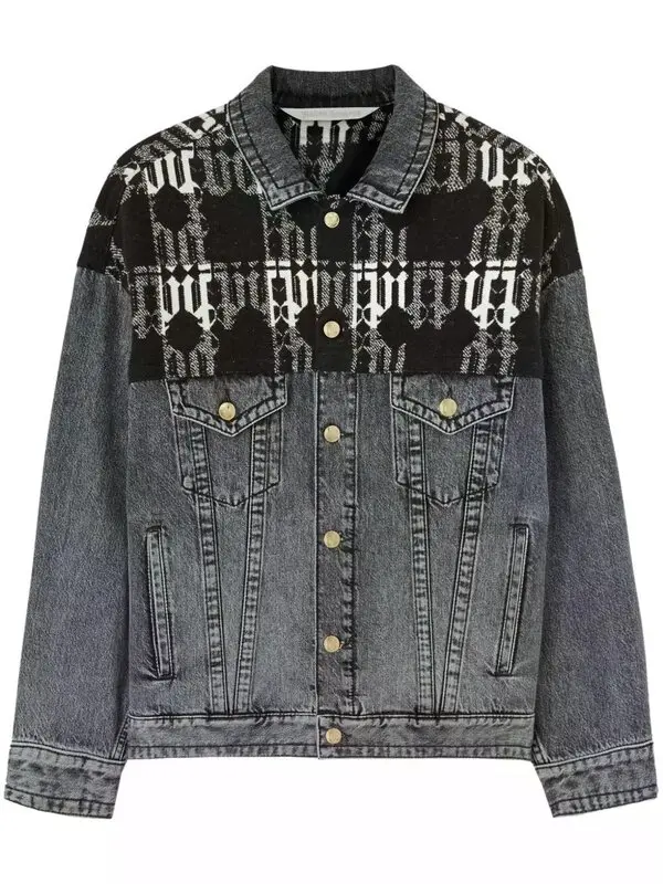 Palm Angels Monogram-jacquard Denim Jacket