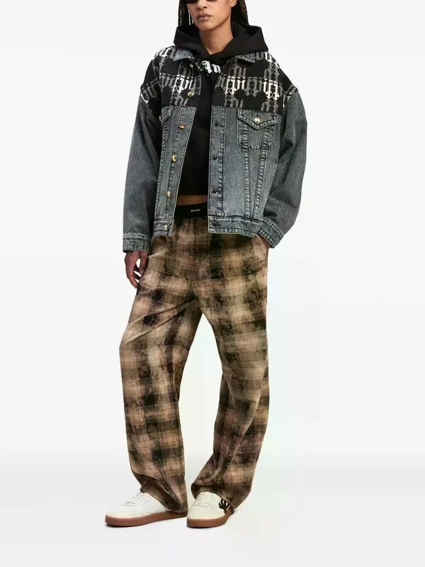Palm Angels Monogram-jacquard Denim Jacket