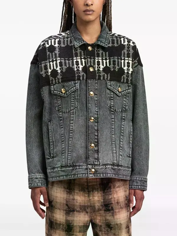 Palm Angels Monogram-jacquard Denim Jacket