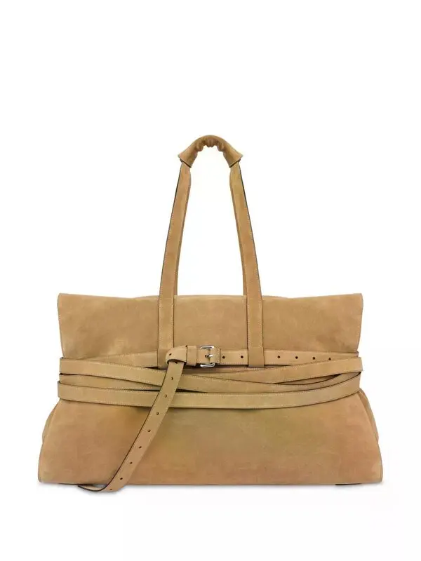 Moschino Tie Me Leather Shoulder Bag