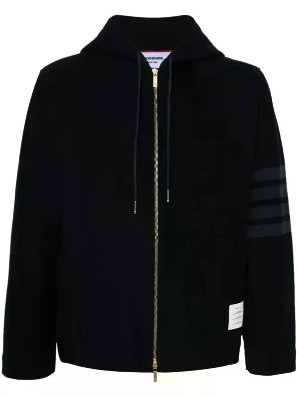 Thom Browne 4-bar Stripe Hooded Jacket