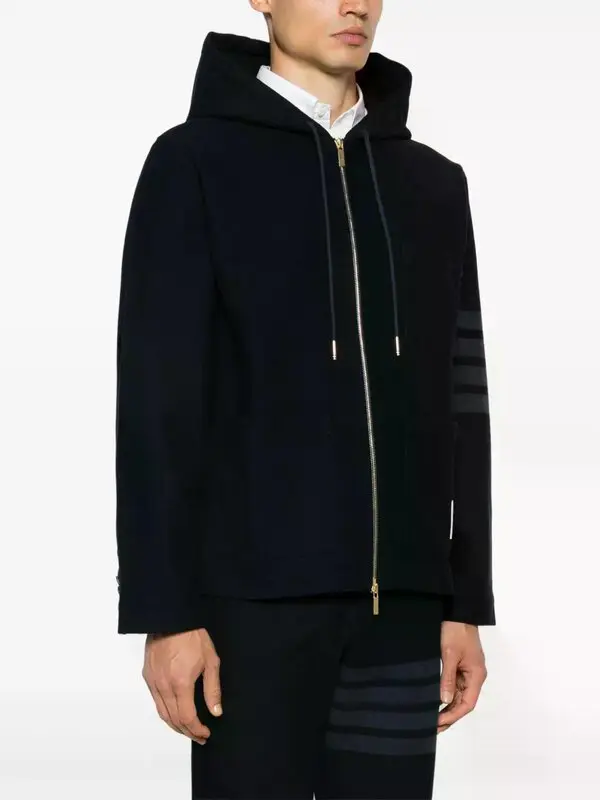 Thom Browne 4-bar Stripe Hooded Jacket