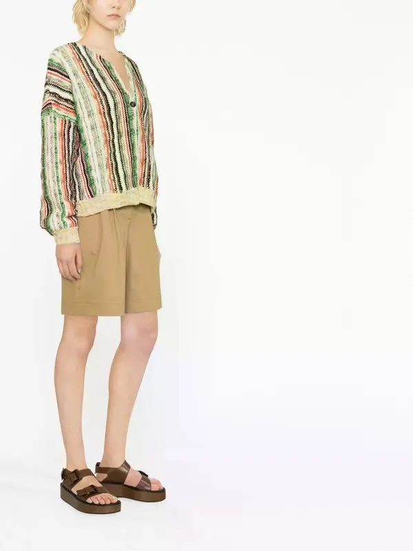 VITELLI Striped Knit Cardigan