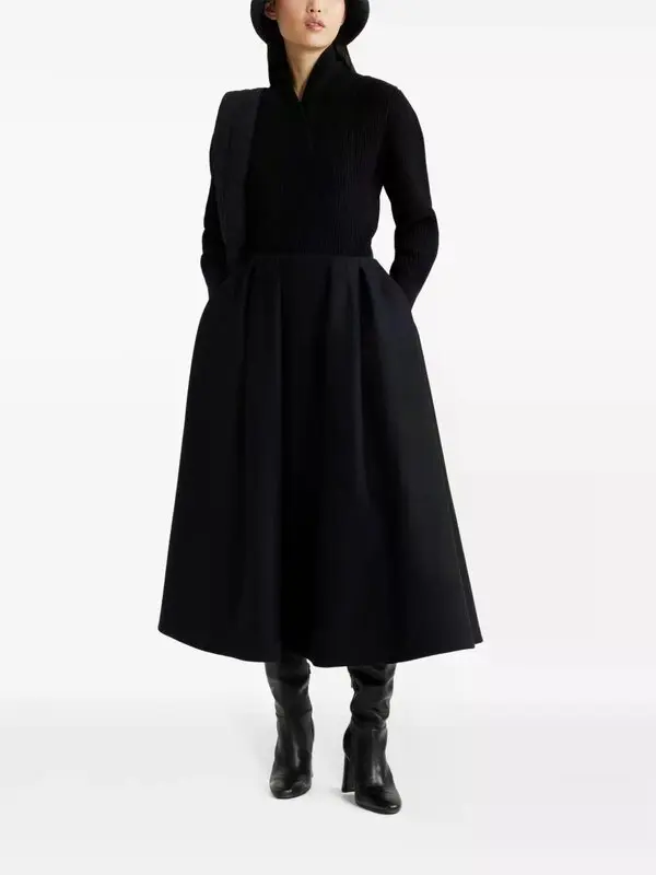 PATOU Pleated Midi Skirt