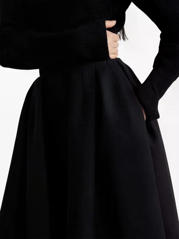 PATOU Pleated Midi Skirt
