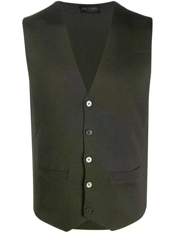 DELL'OGLIO Fine-knit Merino Wool Vest