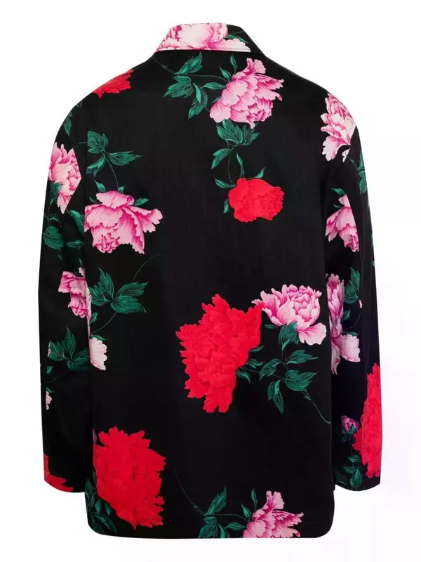 Yohji Yamamoto Floral-print Shirt Jacket