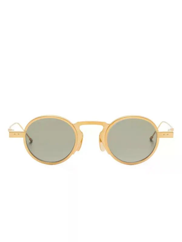 Thom Browne Round-frame Sunglasses - Gold