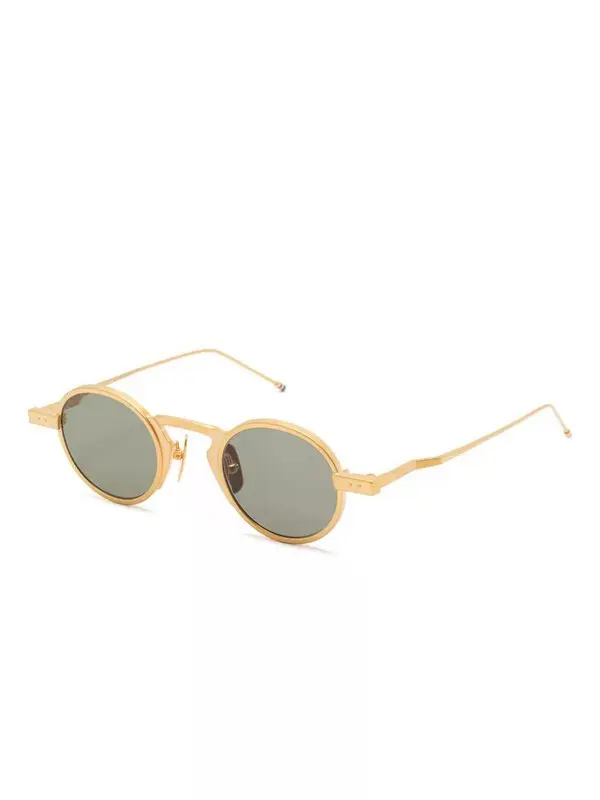 Thom Browne Round-frame Sunglasses - Gold