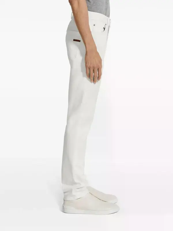 Zegna Roccia Rinse-washed Jeans - White