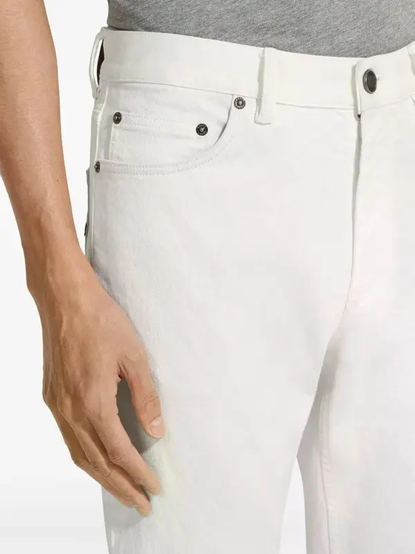 Zegna Roccia Rinse-washed Jeans - White