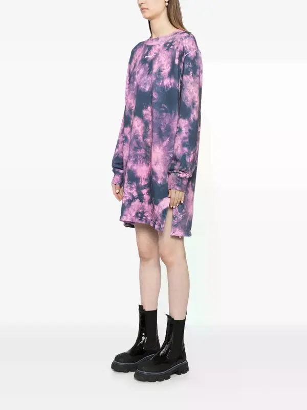 Off-White Arrows Tie-dye Sweatshirt Dress