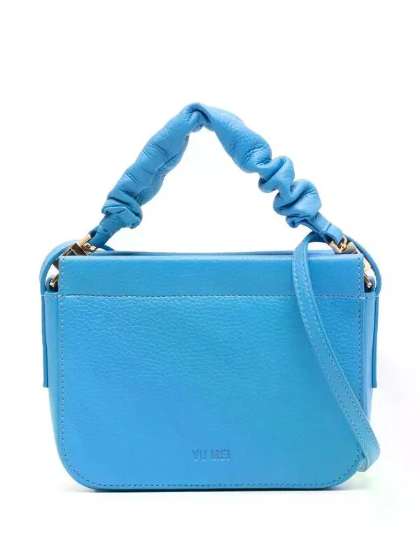YU MEI Deerskin Scrunchie Vi Bag - Blue