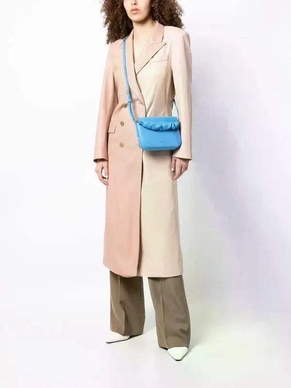 YU MEI Deerskin Scrunchie Vi Bag - Blue