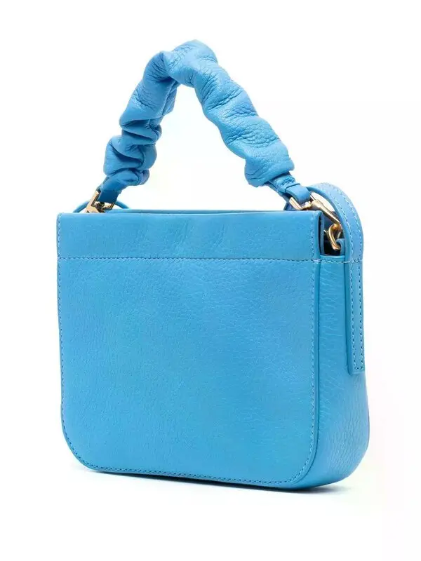 YU MEI Deerskin Scrunchie Vi Bag - Blue