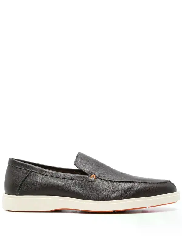 Santoni Leather Loafers