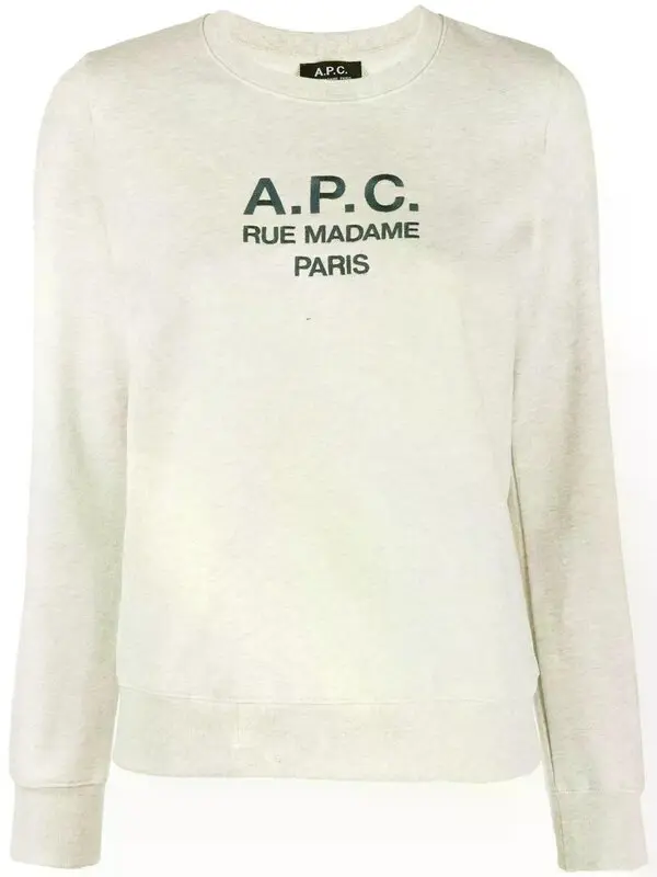 A.p.c. Logo-print Cotton Sweatshirt