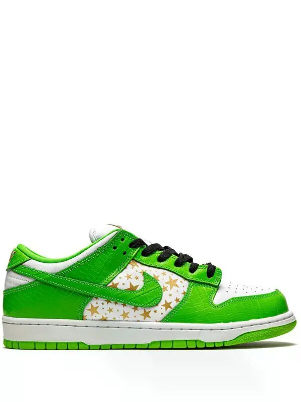 Nike Dunk Low Supreme Sneakers - Green