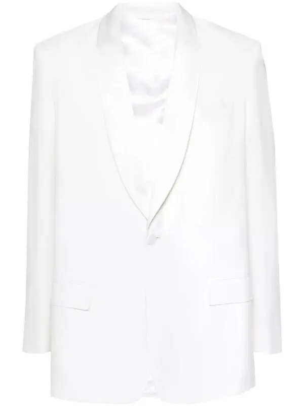 Givenchy Shawl-lapels Single-breasted Jacket - White