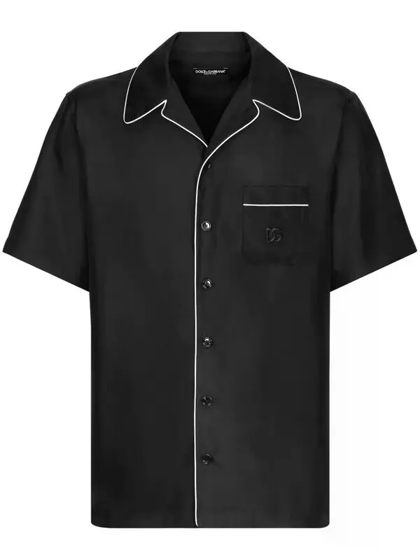 Dolce & Gabbana Dg Embroidery Shirt - Black
