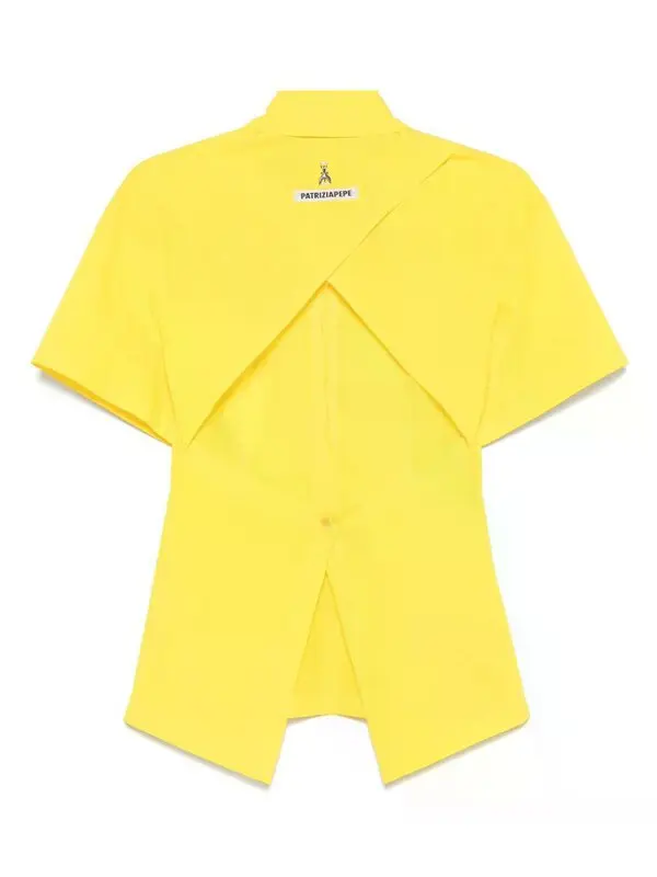 Patrizia Pepe Open-back Polo Top