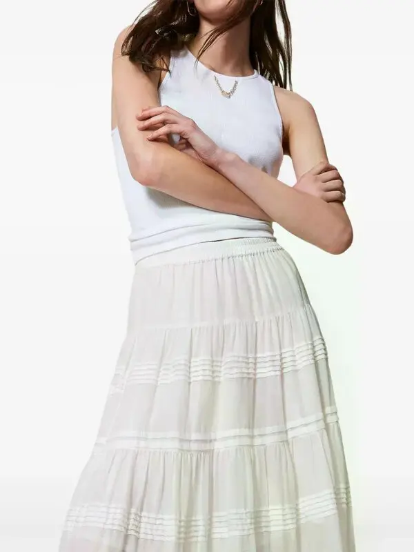 TWINSET Tiered Maxi Skirt