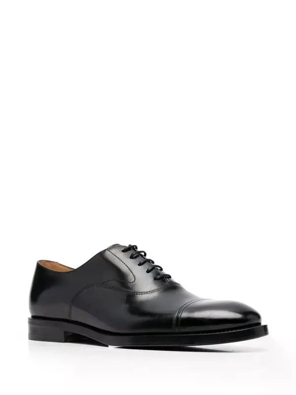 Brunello Cucinelli Lace-up Leather Oxford Shoes - Black