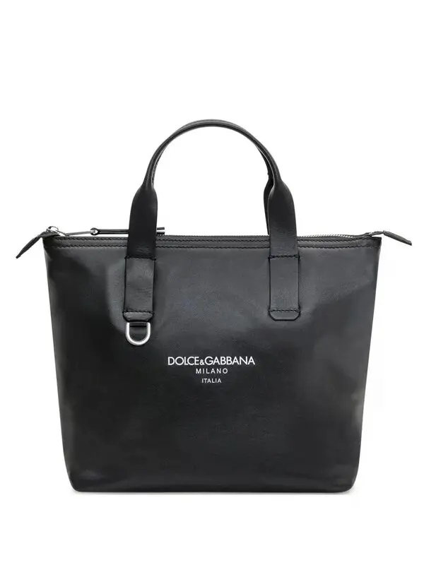 Dolce & Gabbana Small Logo-print Tote - Black