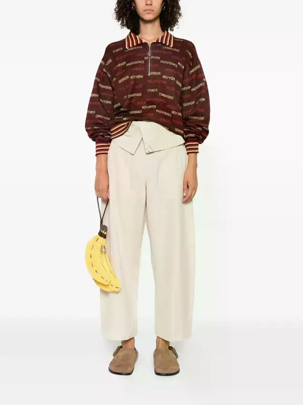 JW Anderson Fold-over Wide-leg Trousers