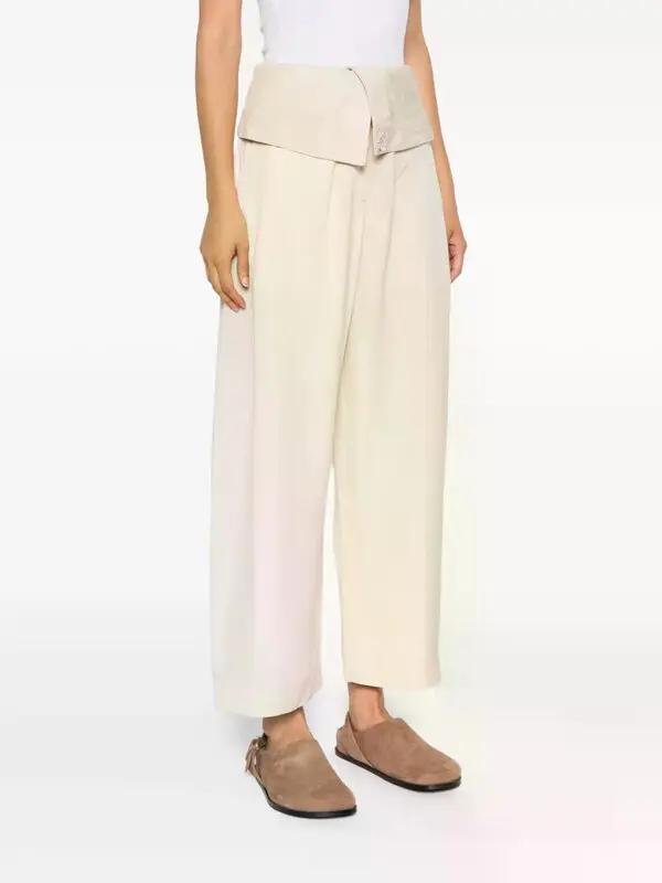 JW Anderson Fold-over Wide-leg Trousers