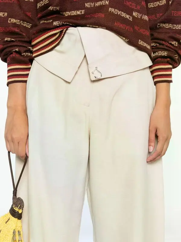 JW Anderson Fold-over Wide-leg Trousers