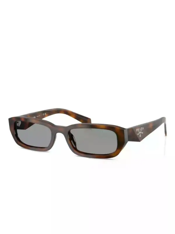 Prada Rectangle-frame Sunglasses - Brown