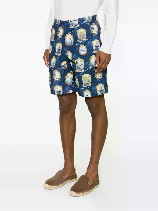 Camilla Graphic Print Tailored Shorts
