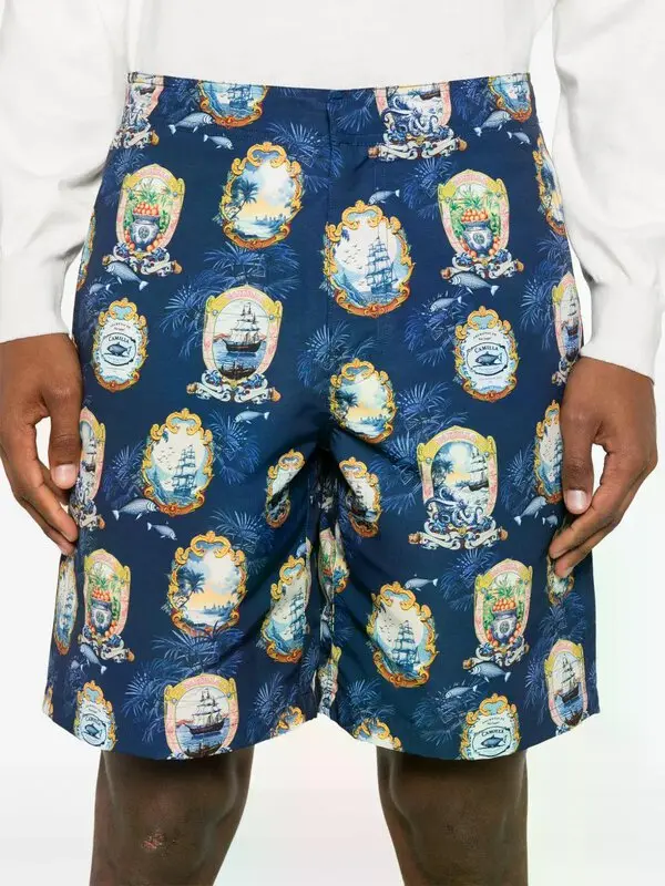 Camilla Graphic Print Tailored Shorts