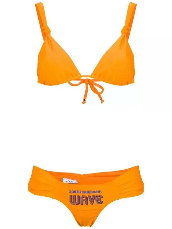 AMIR SLAMA South American Wave Bikini Set - Orange