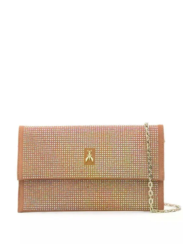 Patrizia Pepe Rhinestone-embellished Clutch Bag