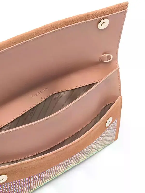 Patrizia Pepe Rhinestone-embellished Clutch Bag