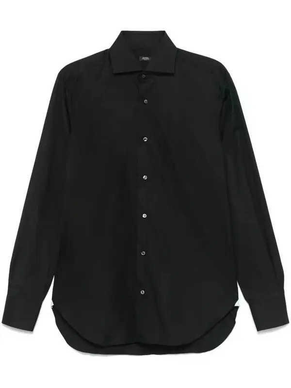BARBA NAPOLI Poplin Shirt - Black