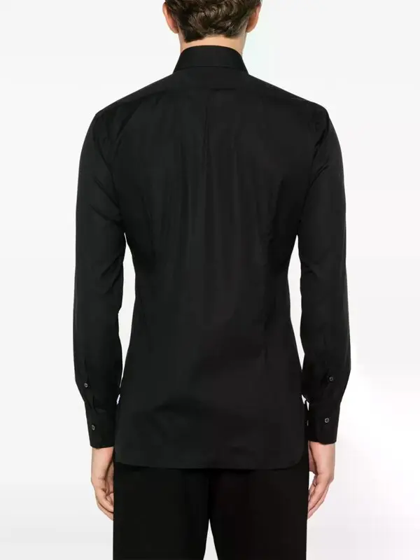 BARBA NAPOLI Poplin Shirt - Black