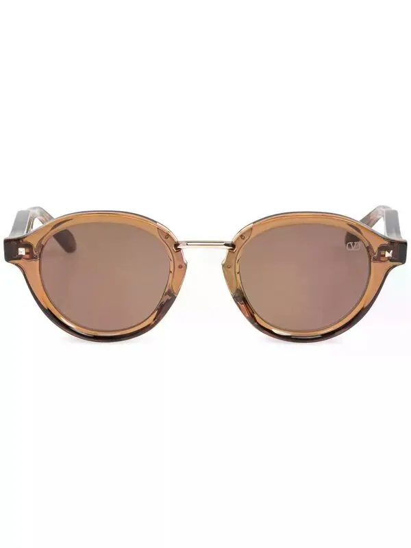 Valentino Garavani Round-frame Sunglasses - Brown