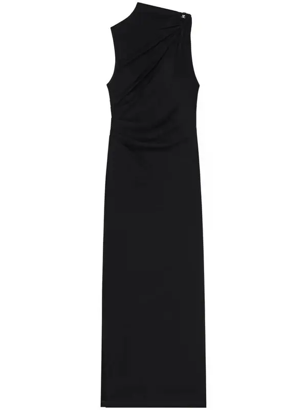 COURREGES Draped Dress - Black