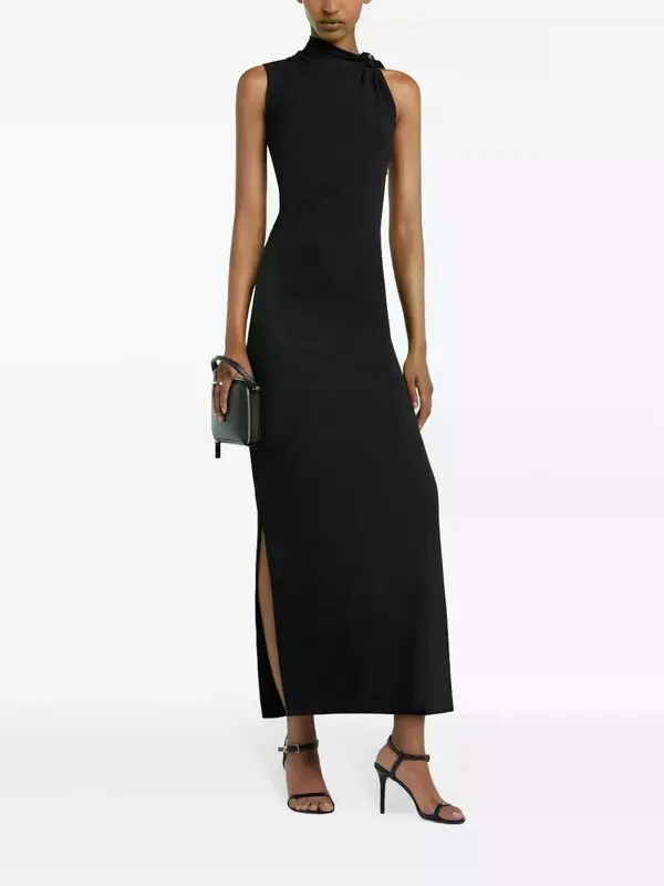 COURREGES Draped Dress - Black
