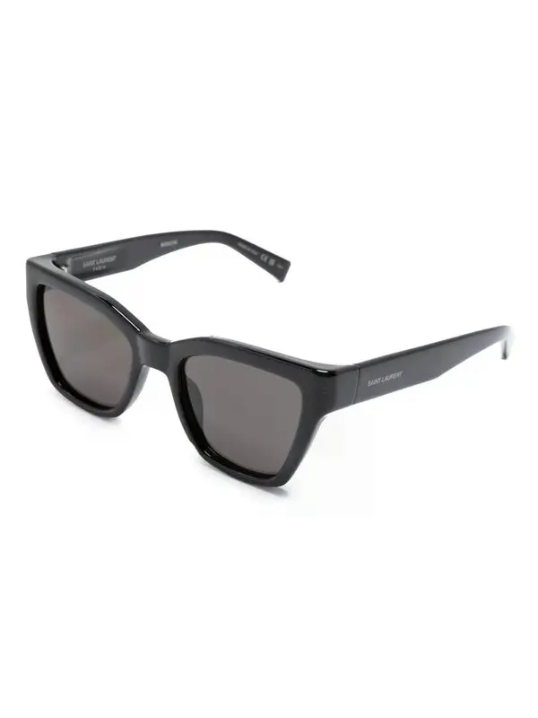 Saint Laurent Logo-engraved Square-frame Sunglasses