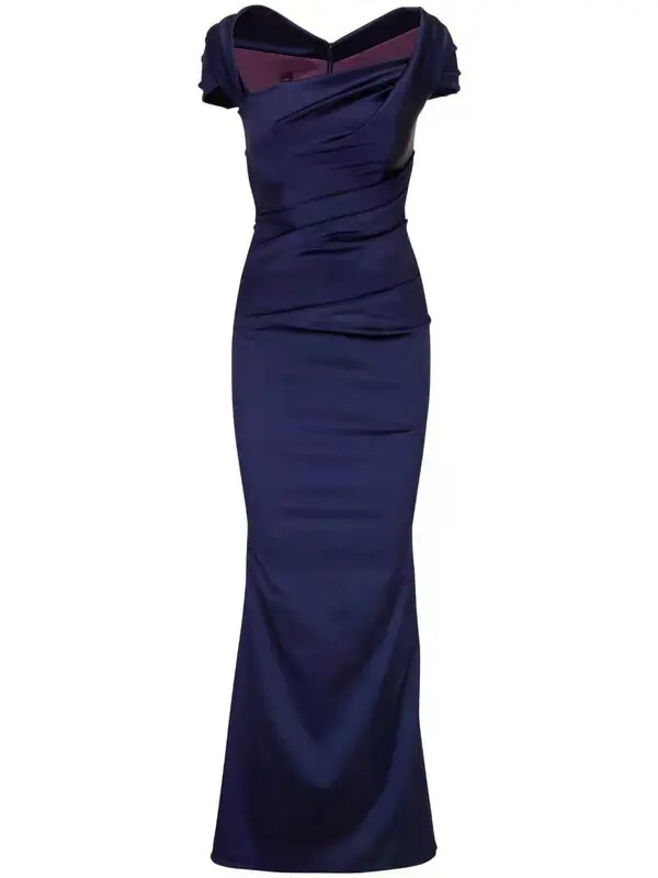 Talbot Runhof High-shine Finish Dress